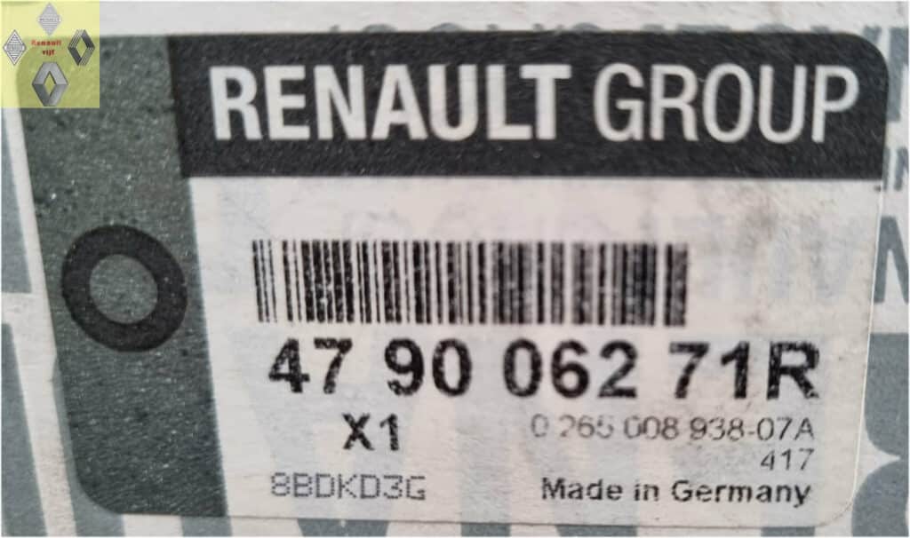 ABS sensor achter Renault Megane III of Fluence. - Visch Parts ...