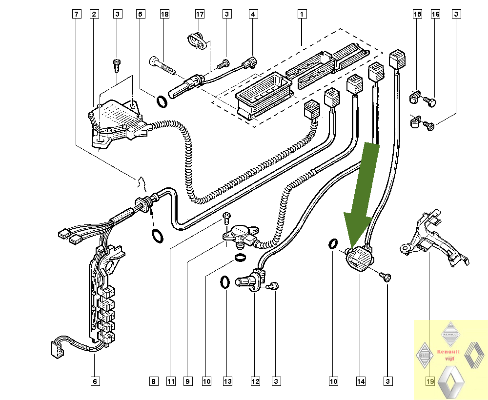 Olie druk ventiel automaat DP0 Renault Clio II/III, Laguna II, Megane ...
