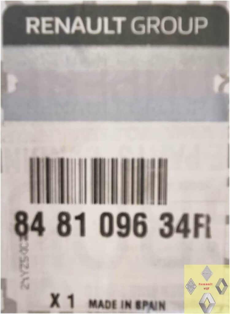 Kentekenverlichtingsbalk houder Renault Captur. - Visch Parts - Renault ...