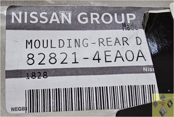 Raamrubber buitenzijde linksachter portier Nissan Qashqai. - Visch ...